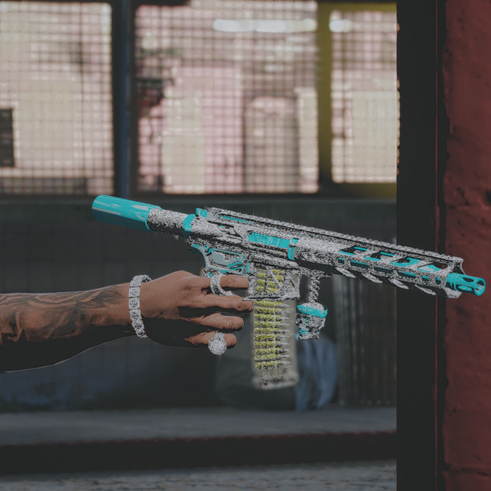 Diamond Skeleton Baby Blue ARP | FiveM Custom Weapon Mod – Capos FiveM ...