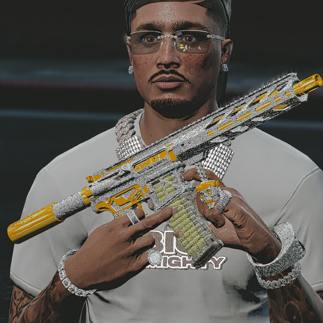 Diamond Skeleton Orange ARP | FiveM Custom AR Weapon Mod – Capos FiveM ...