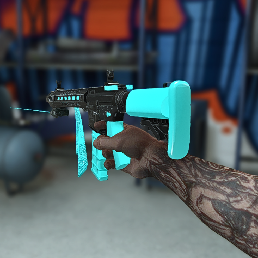 Baby Blue Flag Carbine – Capos FiveM Shop - Cars & MLOs
