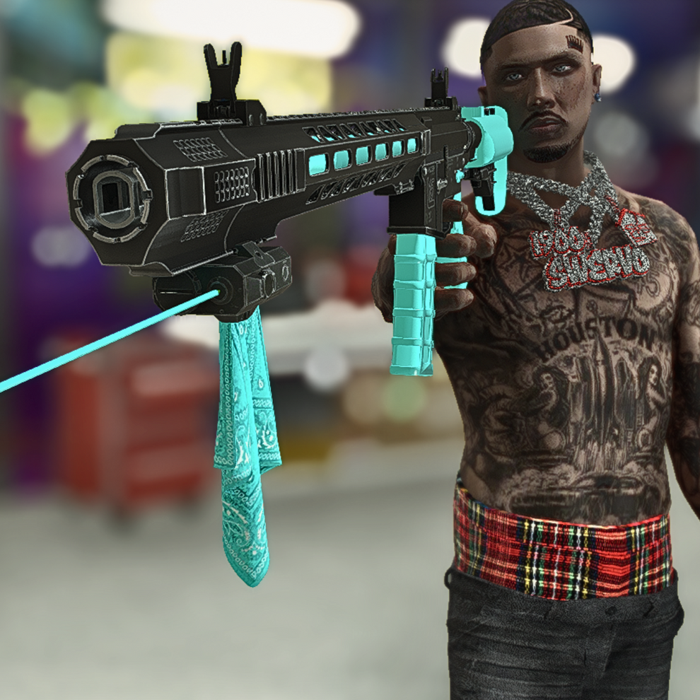 Baby Blue Flag Carbine – Capos FiveM Shop - Cars & MLOs