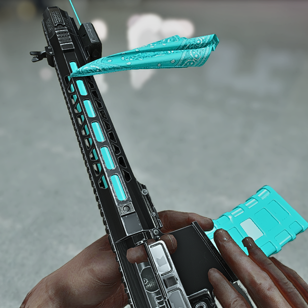 Baby Blue Flag Carbine – Capos FiveM Shop - Cars & MLOs