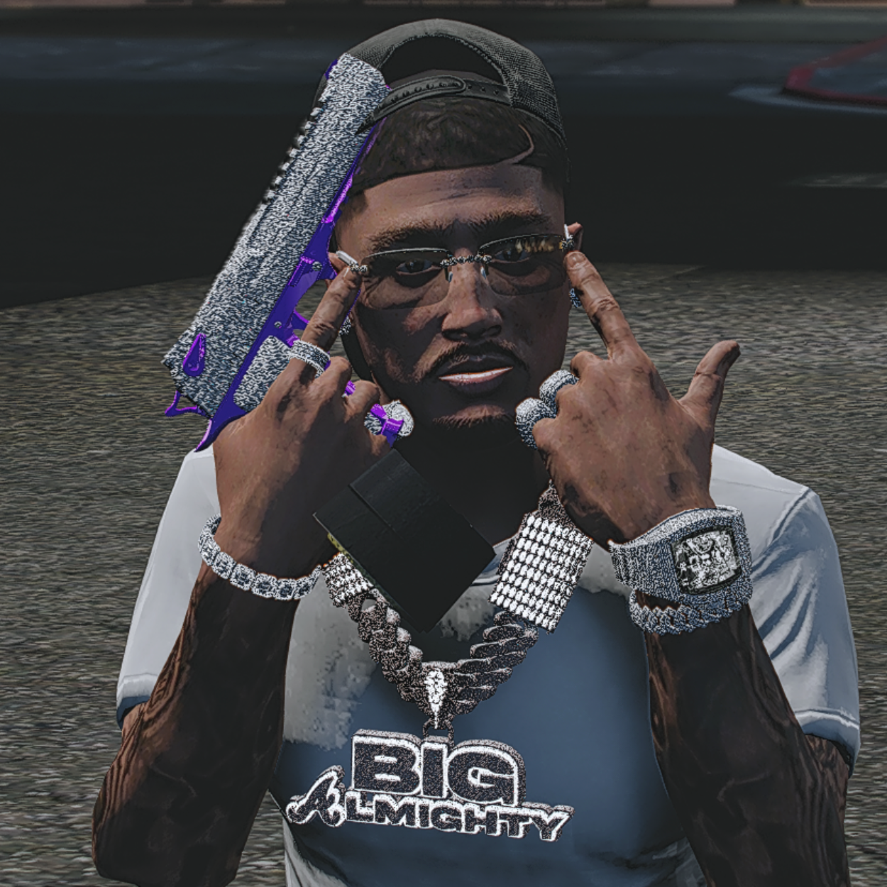 Diamond Deagle Drum Purple | FiveM Custom Desert Eagle Mod – Capos ...
