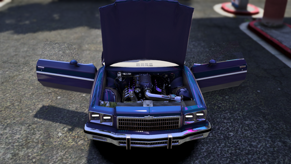 1975 Chevy Caprice Convertible on GF Wheels | Classic FiveM Mod – Capos ...