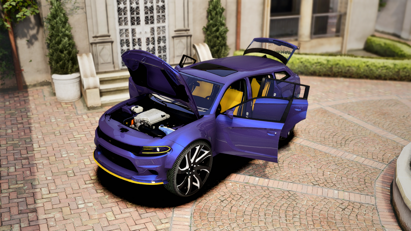 Dodge Charger Hellcat Magnum | Debadged | Donk – Capos FiveM Shop ...