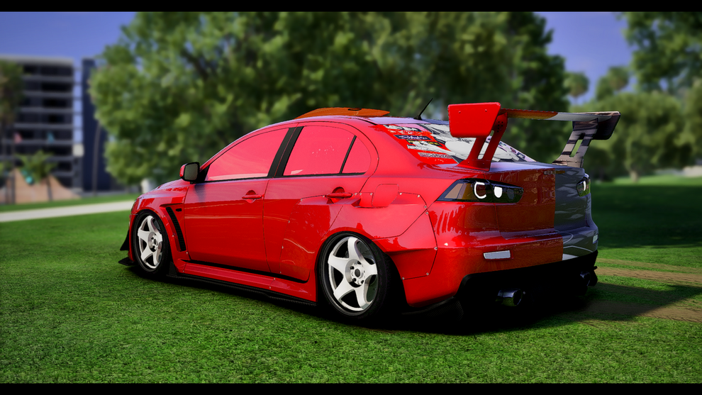Mitsubishi Evo X Widebody Debadged with Livery | FiveM JDM Car Mod ...