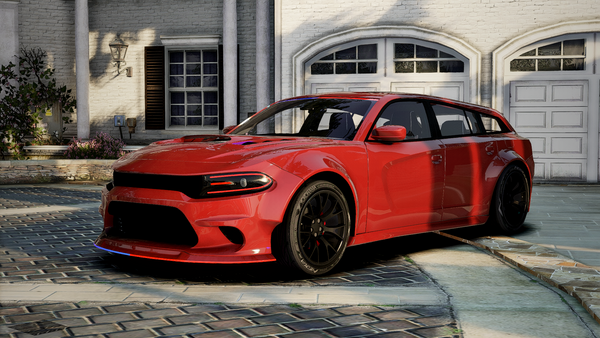 Dodge Charger SRT Wagon Police Mod for FiveM | Debadged & Modern Lights ...