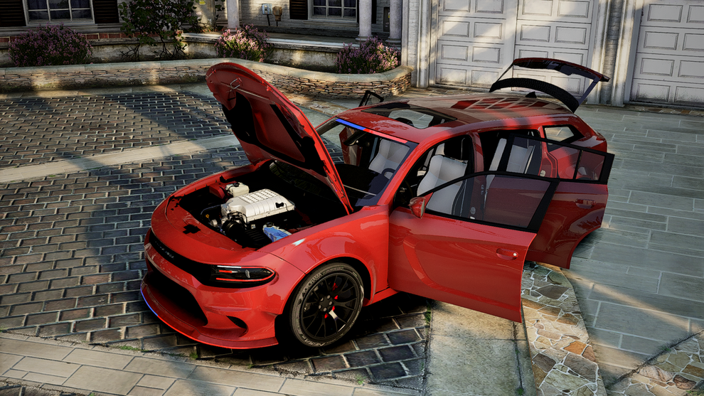 Dodge Charger SRT Wagon Police Mod for FiveM | Debadged & Modern Lights ...