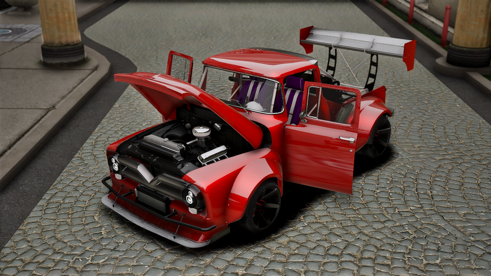 Ford F100 Drift Truck – Widebody Debadged for FiveM – Capos FiveM Shop ...