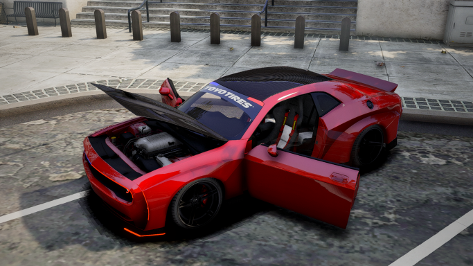 Dodge Challenger Hellcat Beast LEO PD Unmarked | FiveM Police Mod ...