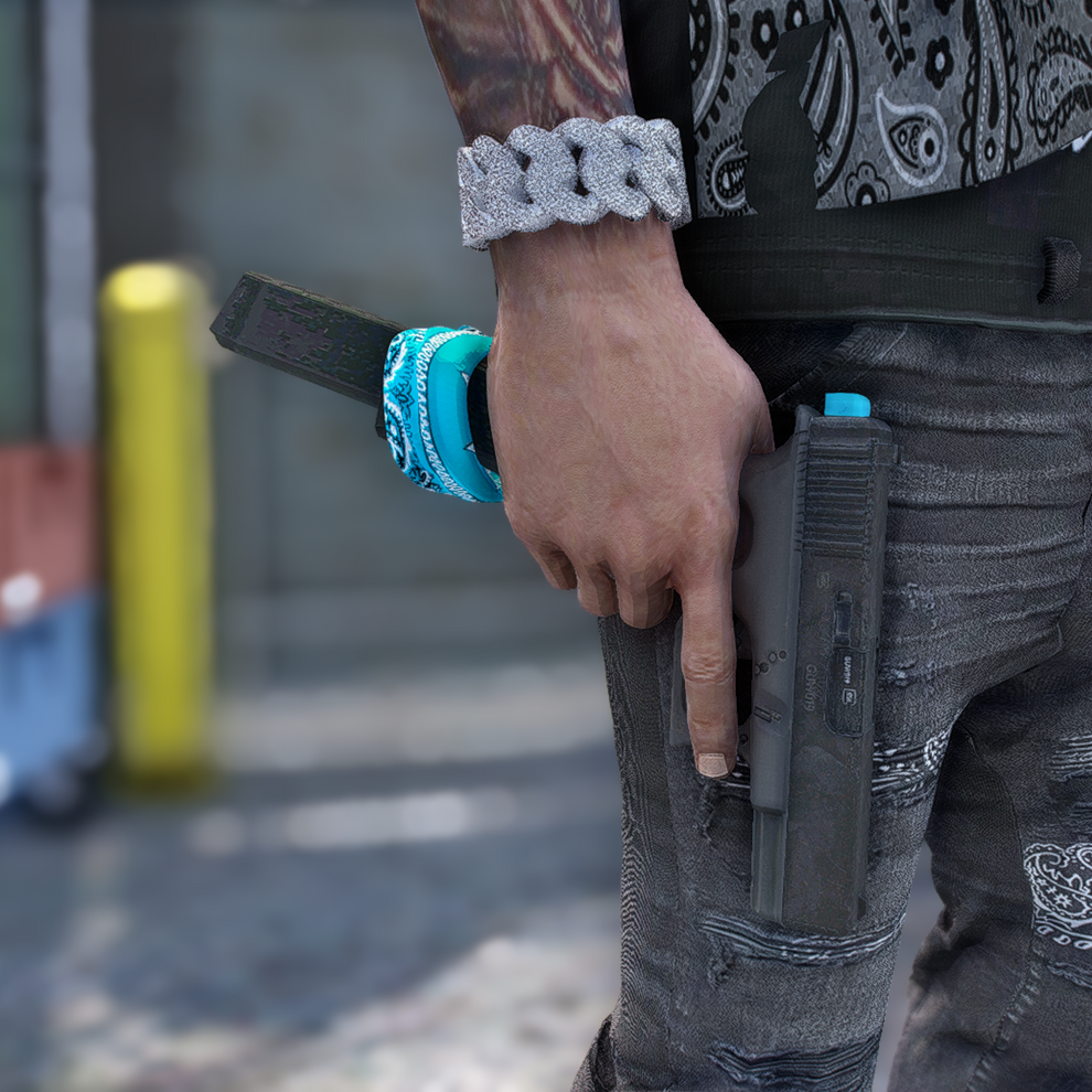 Glock Switch for FiveM | Baby Blue Bandana | Custom Weapon Mod – Capos ...