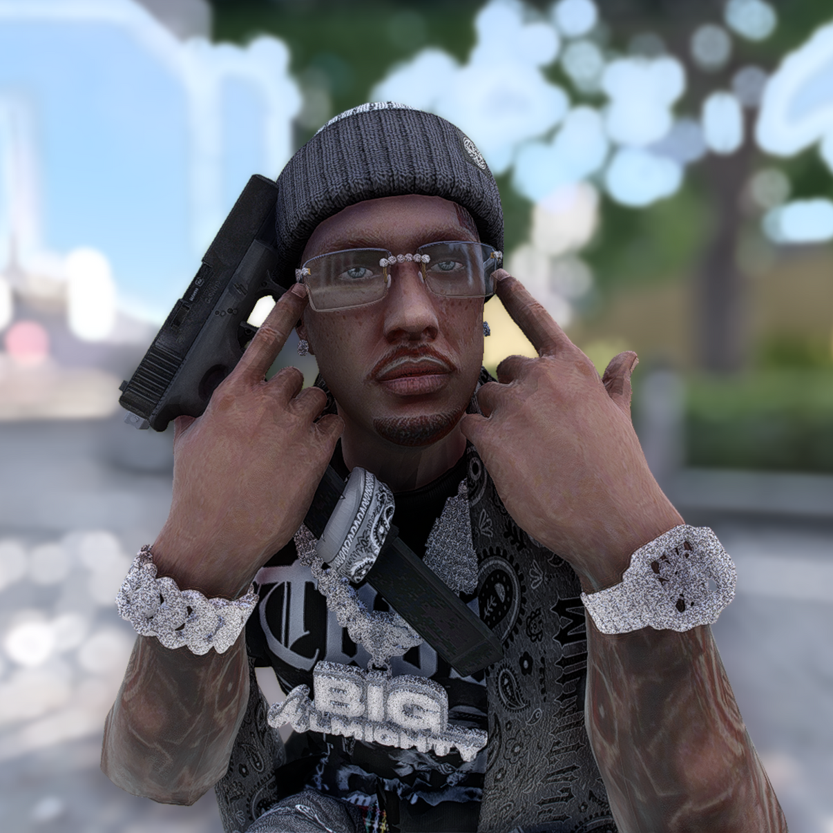 Glock Switch for FiveM | Grey Bandana | Custom Weapon Mod – Capos FiveM ...