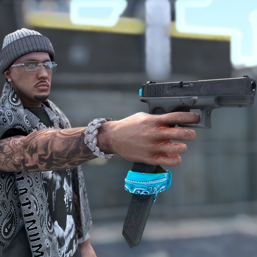 Glock Switch for FiveM | Baby Blue Bandana | Custom Weapon Mod – Capos ...